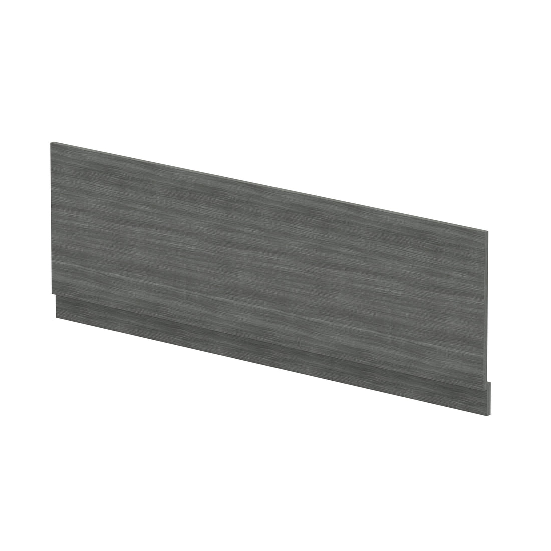 Fairford Anthracite Woodgrain 1700mm Bath Panel with Plinth ...