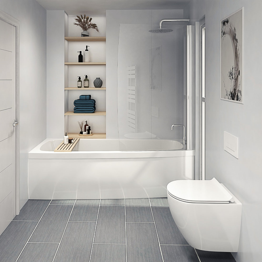 Hydraset White Gloss Setlock 2400 x 1200 – Stonewater Bathrooms